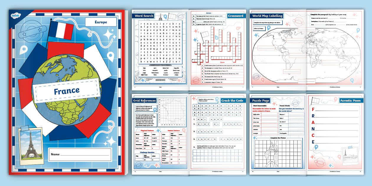 KS2 France Activity Booklet (Teacher-Made) - Twinkl