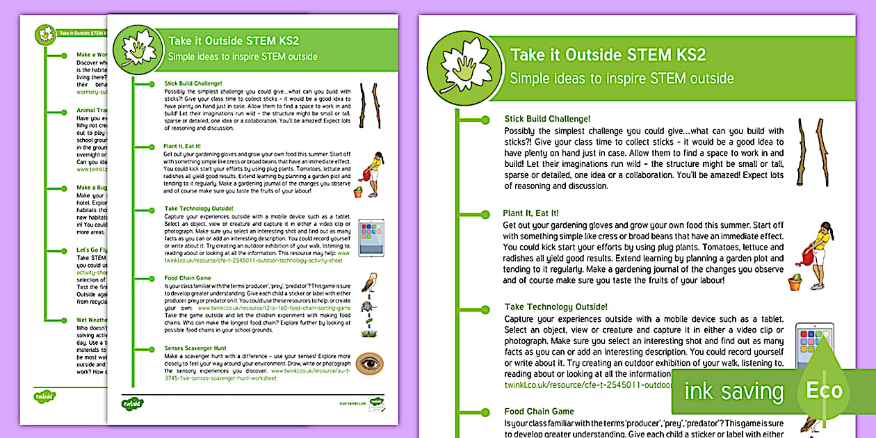 KS2 Take It Outside: STEM Teaching Ideas (teacher made)