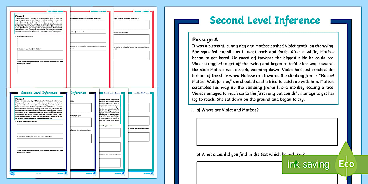 Interactive PDF: Inference Worksheet (teacher made) - Twinkl