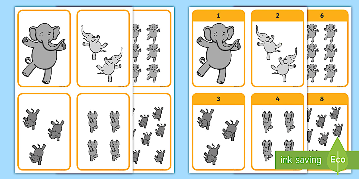 I Numeri da 1 a 10 con l'Elefante si Dondolava - Twinkl