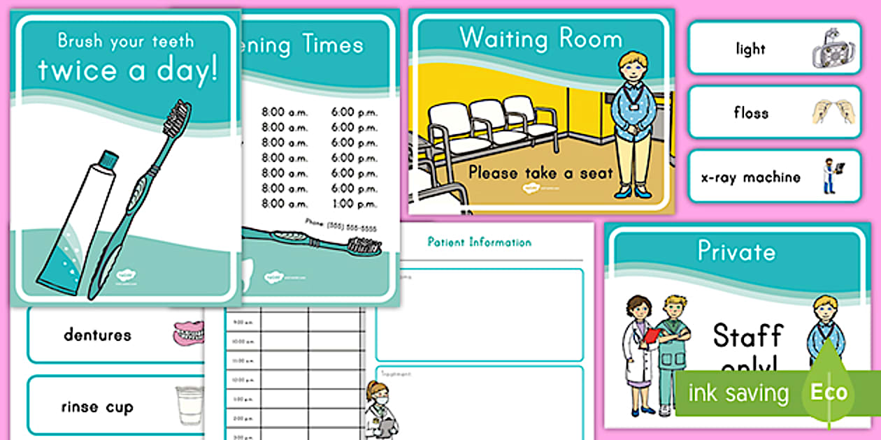 Dentist Dramatic Play Pack | Dental Health Month | Twinkl