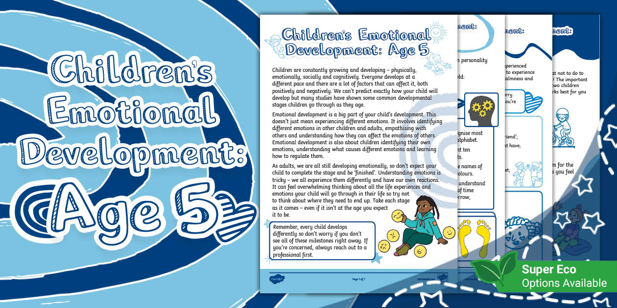Children's Emotional Development: Age 5 (Teacher-Made)