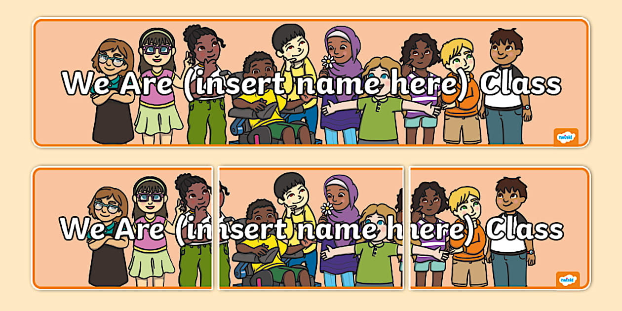 Editable Our Class Display Banner - Twinkl
