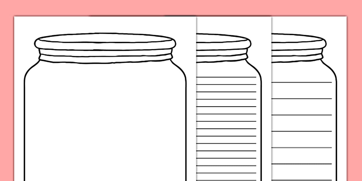 Dream Jar Template - Primary Resource (teacher made)