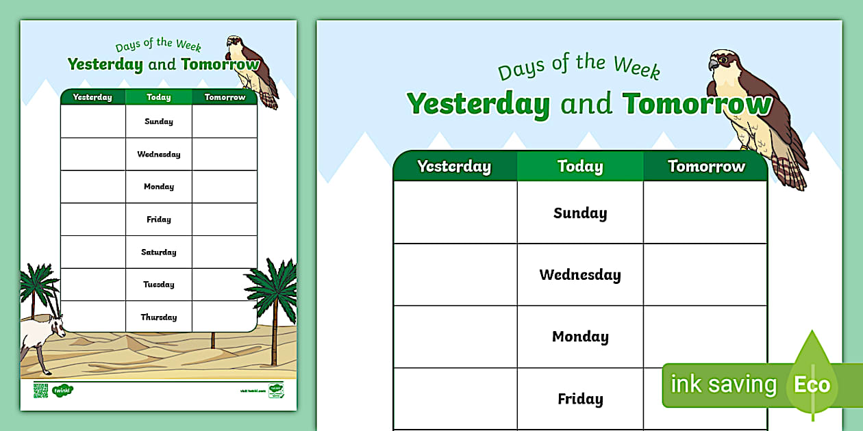 Qatar - Yesterday and Tomorrow Worksheet (teacher made)