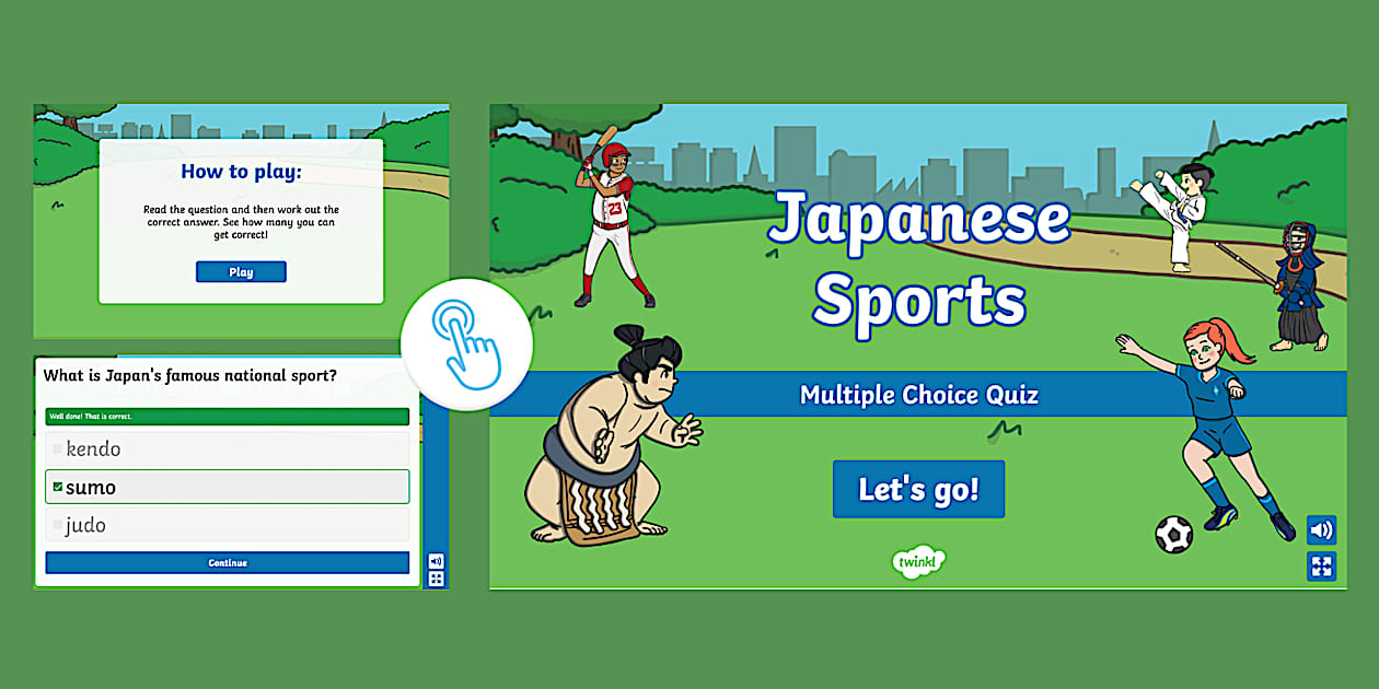 Japanese Sports Interactive Quiz (teacher made) - Twinkl