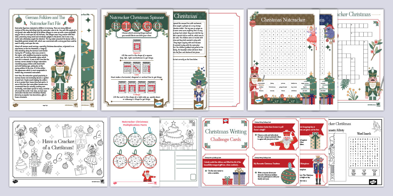 Nutcracker Christmas Mega Resource Pack 3-6