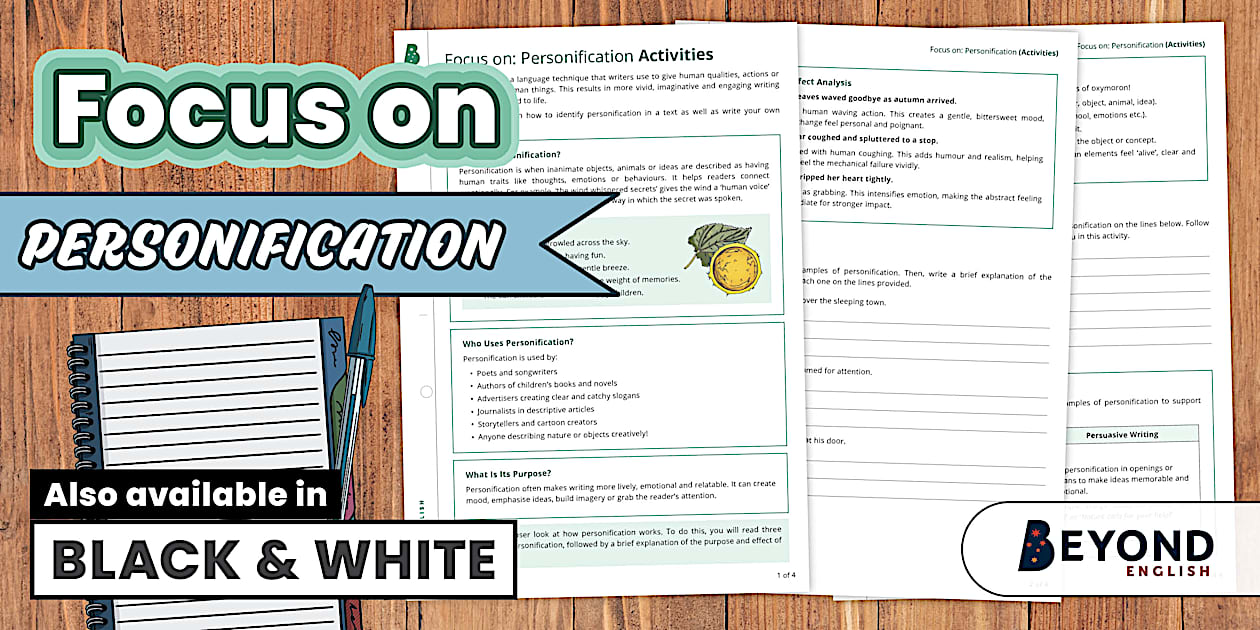 Focus on: Personification (Activities)