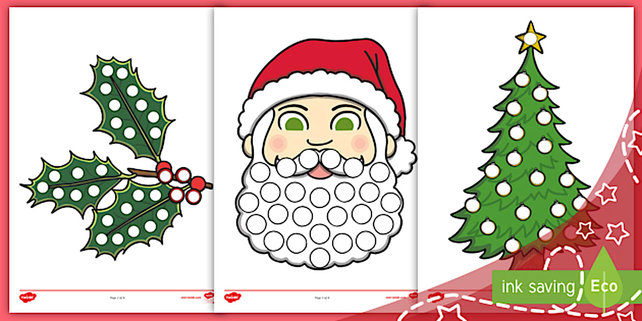 Festive Fingerprint Christmas Cards (teacher made) - Twinkl