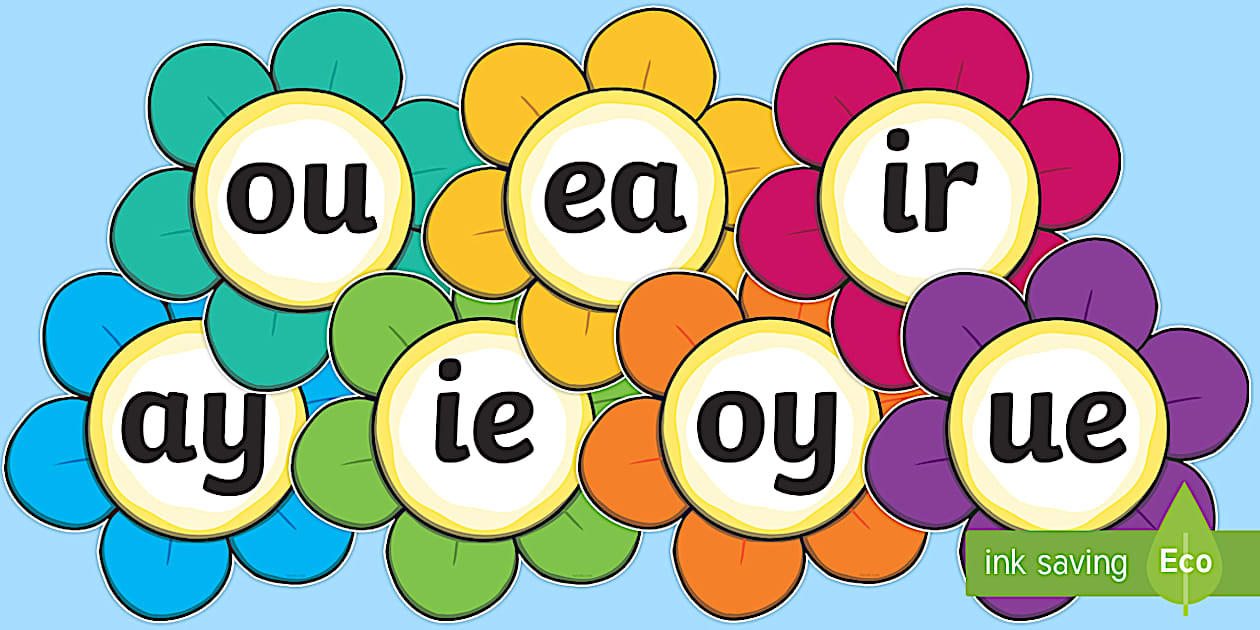 Phase 5 Sounds on Flowers (teacher made) - Twinkl