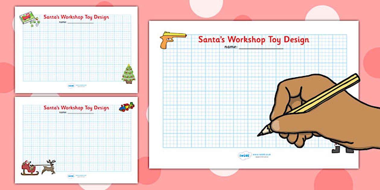 Christmas Themed Toy Design Sheets (teacher made) - Twinkl