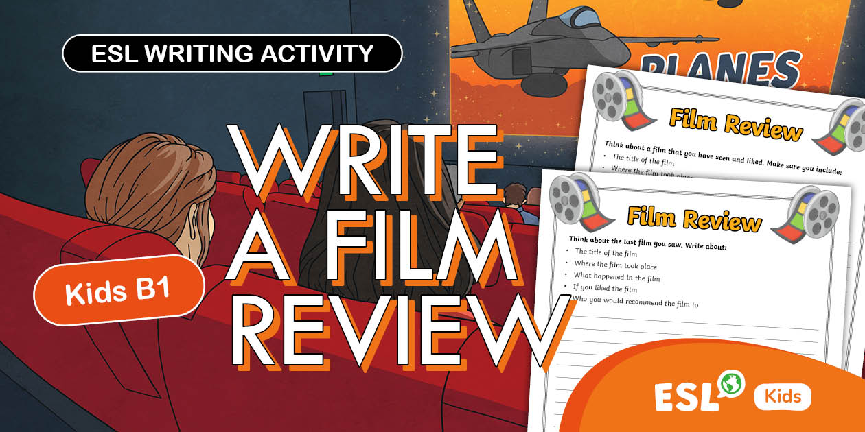 ESL Film Review Activity Sheet for Kids