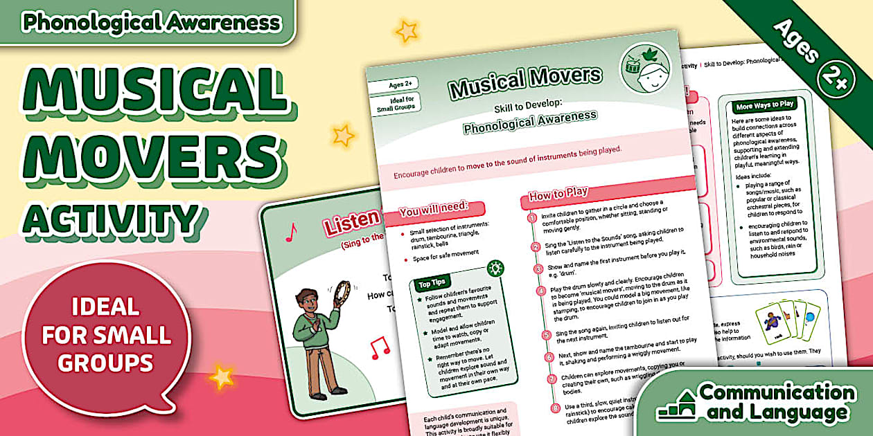 EYFS Communication and Language Activity: Instruments