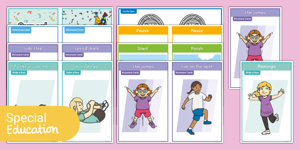 Strike a Pose Sensory Path Activity - Twinkl