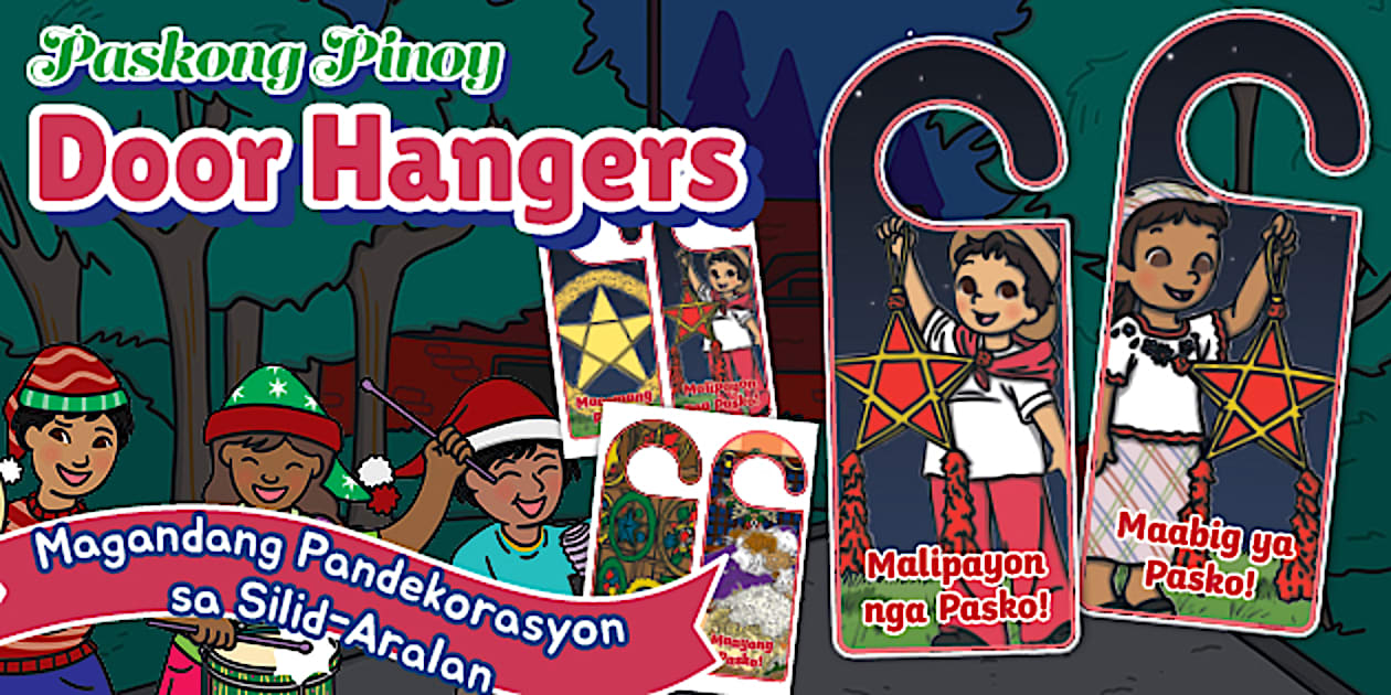 Paskong Pinoy: Door Hangers | Grades 1 - 3 | Twinkl PH