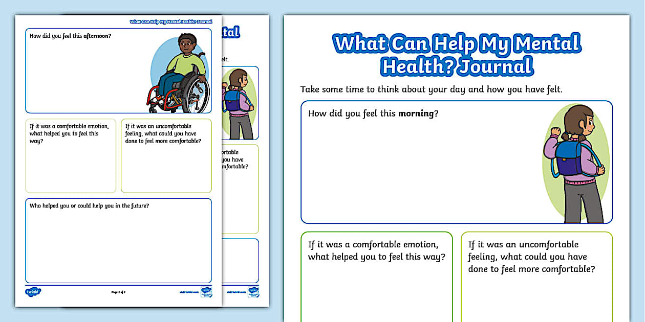 What Can Help My Mental Health? Journal KS1