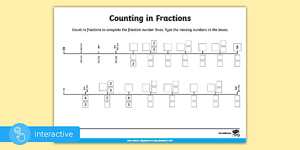 👉 White Rose Maths Supporting Year 4: Count in Fractions
