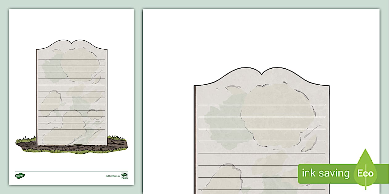 Epitaph Templates for Students | Primary Resource | Twinkl