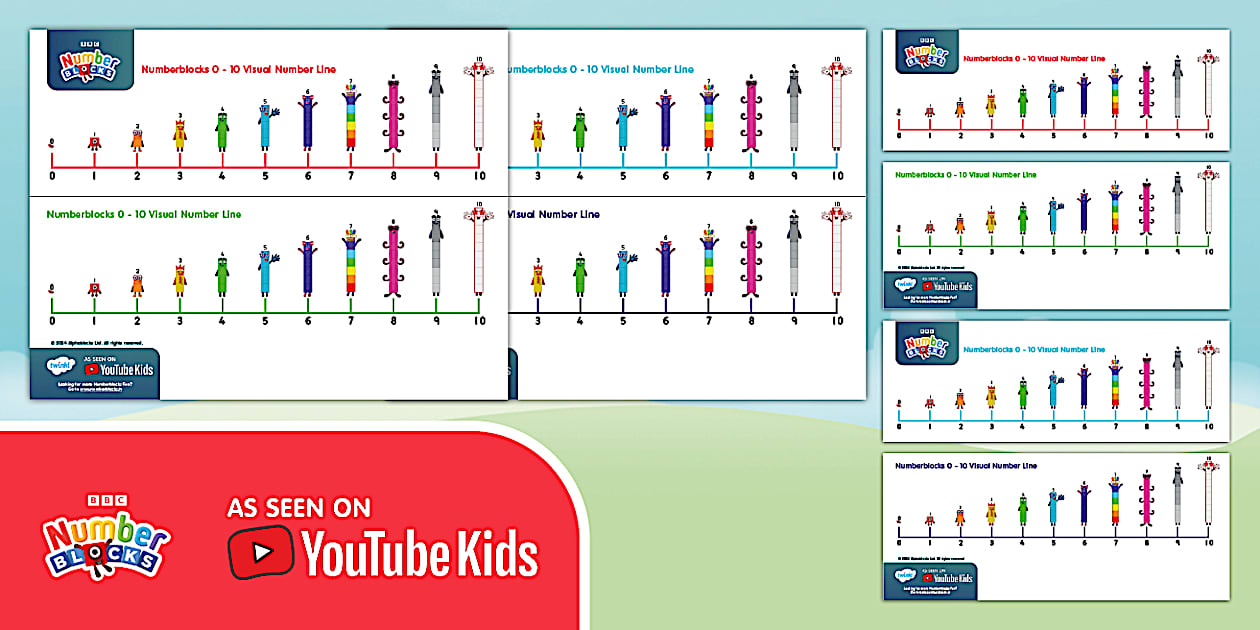 FREE! - Numberblocks: 0-10 Visual Number Line - Twinkl