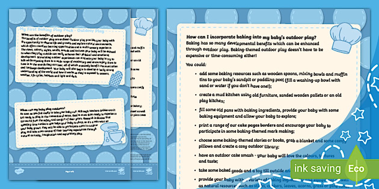 My First Baking Play Pack - Outdoor Play (Teacher-Made)