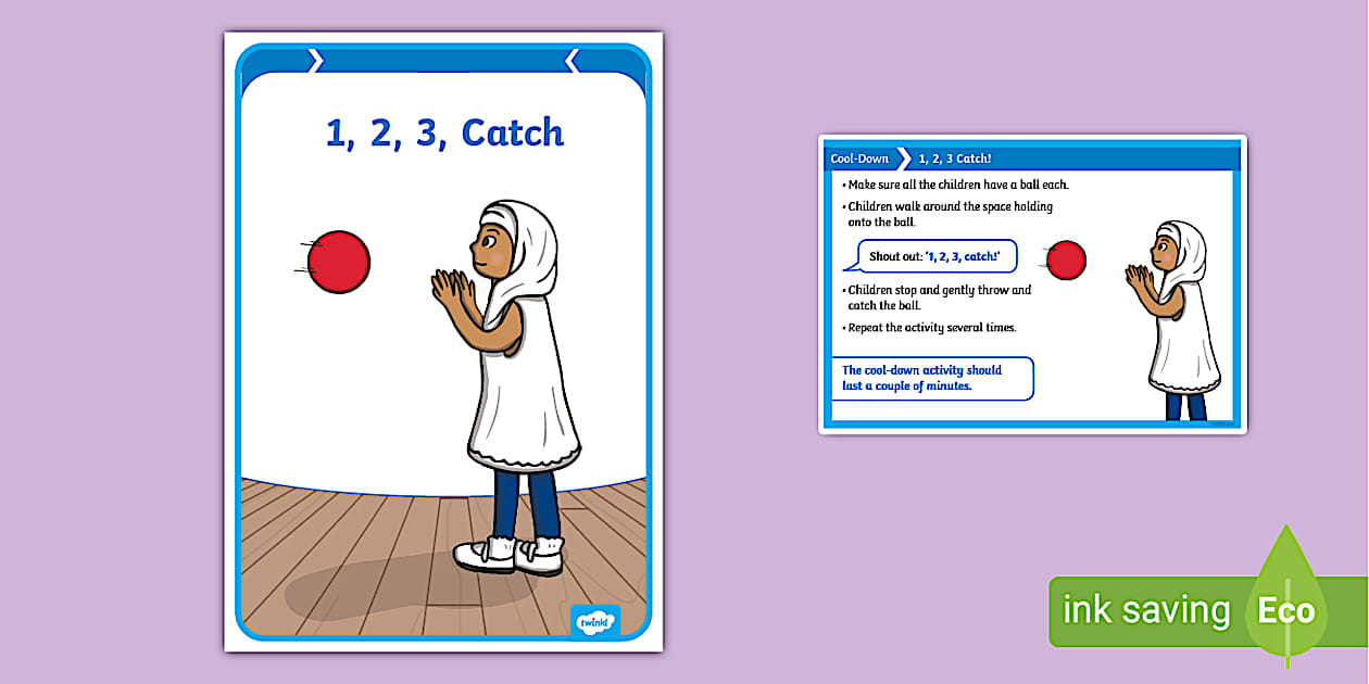 Foundation PE Reception 1, 2, 3 Catch Cool-Down Activity