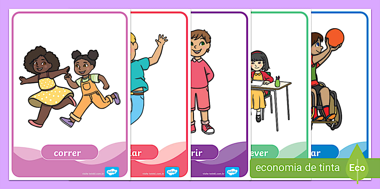 Posters verbos (Hecho por educadores) - Twinkl