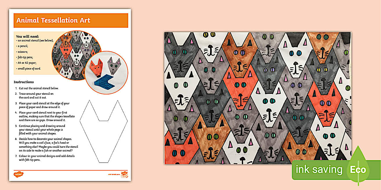 Animal Tessellation Art - Twinkl