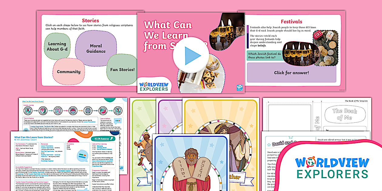 RE: Jewish Stories: KS1 Lesson Pack 6 (teacher made)