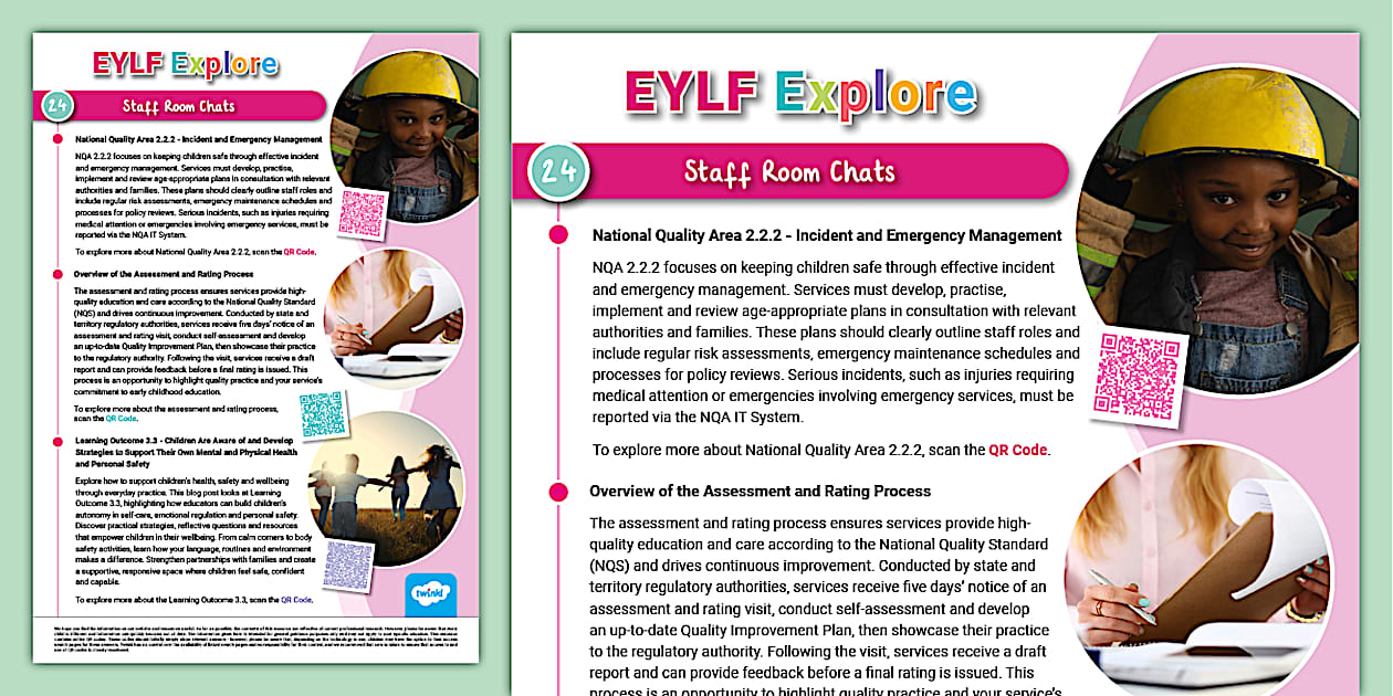 EYLF Explore Vol 24 (teacher made) - Twinkl