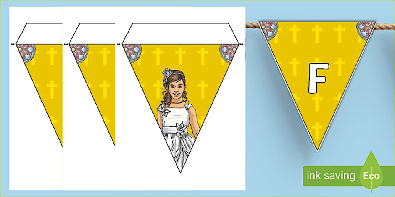 First Holy Communion Display Bunting Catholic Education
