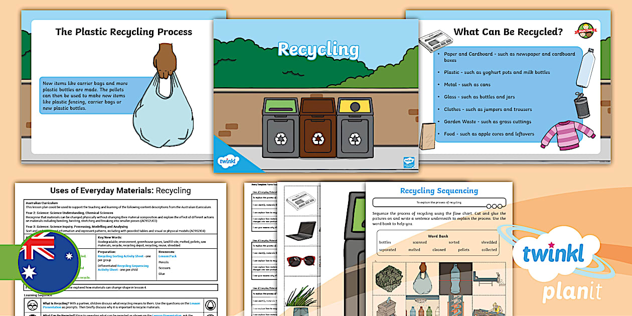Year 2 Science Uses of Everyday Materials Lesson 5 Recycling