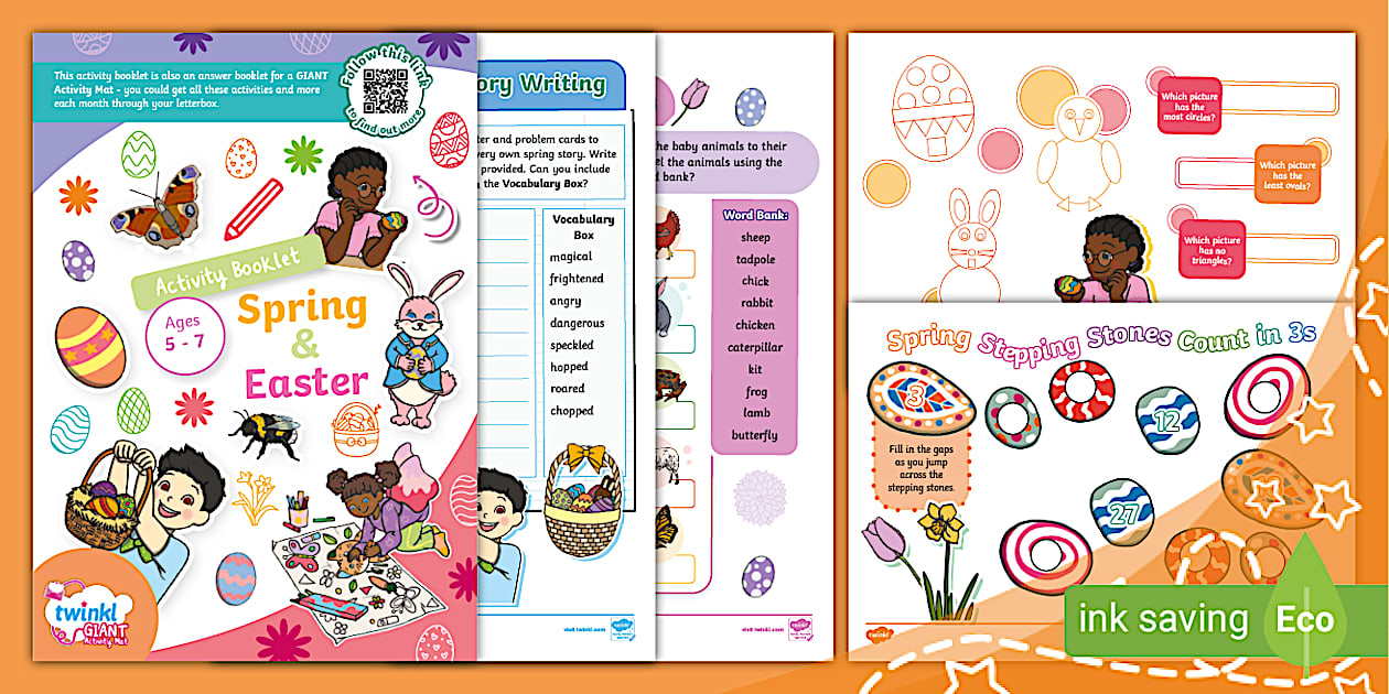 Spring and Easter Activity Booklet (Ages 5 - 7) - Twinkl