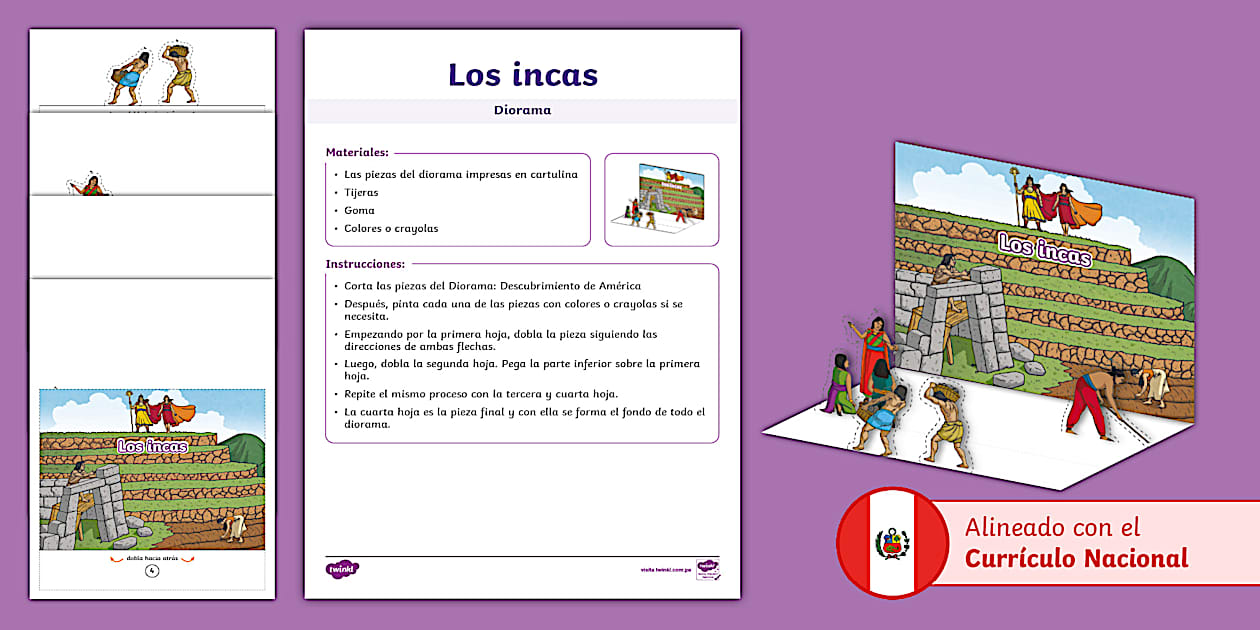Diorama de los incas | Recursos Educativos Twinkl - Twinkl
