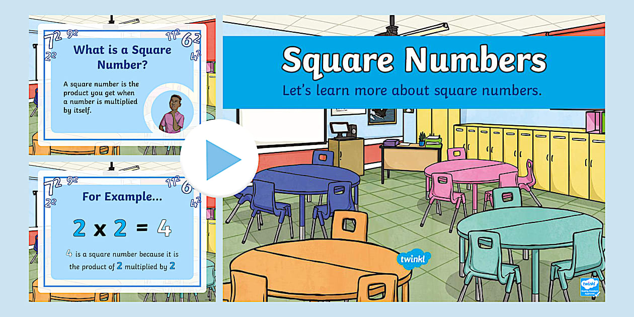 Introducing Square Numbers PowerPoint (teacher made)