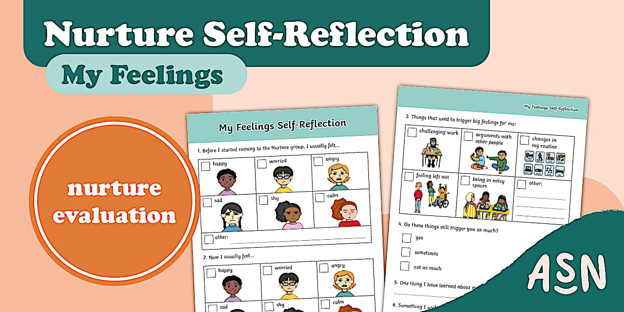 Nurture Self-Reflection Activity Sheet - My Feelings
