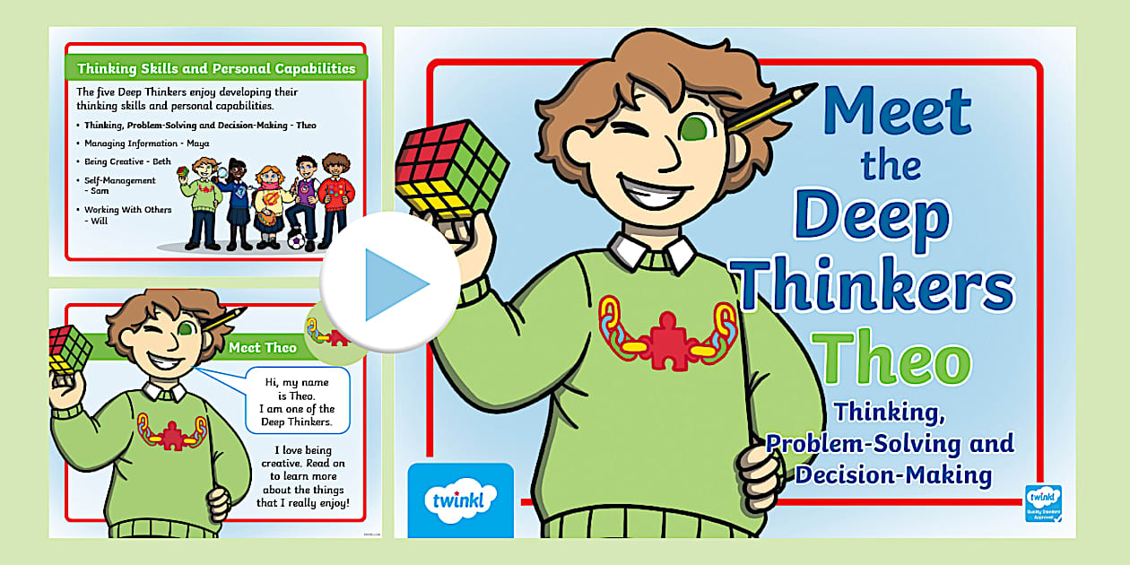 Meet Deep Thinkers Theo Problem-Solving Decision PowerPoint
