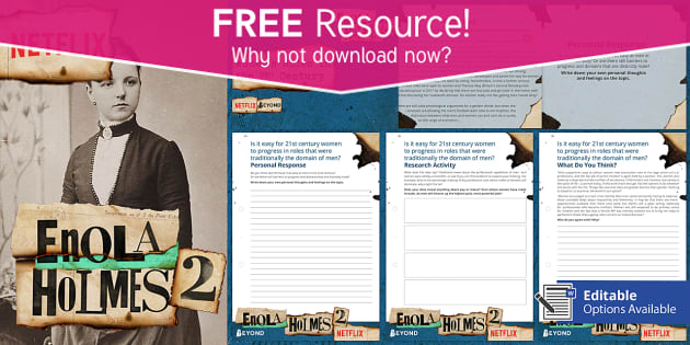 FREE! - Enola Holmes 2: Feminism Debate Pack (Teacher-Made)