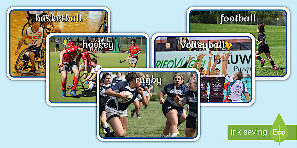 Ball Games Display Photos (teacher made) - Twinkl