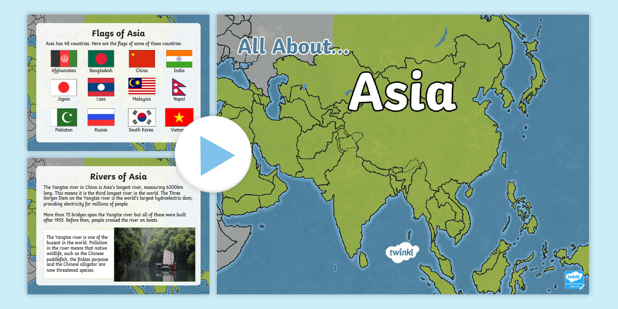 KS2 Asia Information PowerPoint (Teacher-Made) - Twinkl