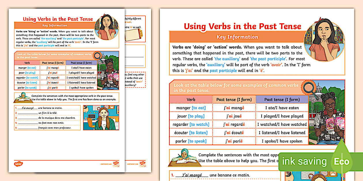 👉 French Past Tense Verbs | French Grammar | Twinkl | KS2