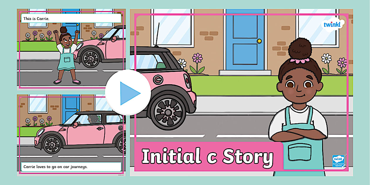 Initial c Story PowerPoint (Teacher-Made) - Twinkl