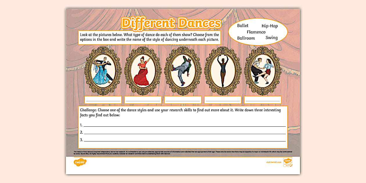 Interpreting Dance Activity (teacher made) - Twinkl