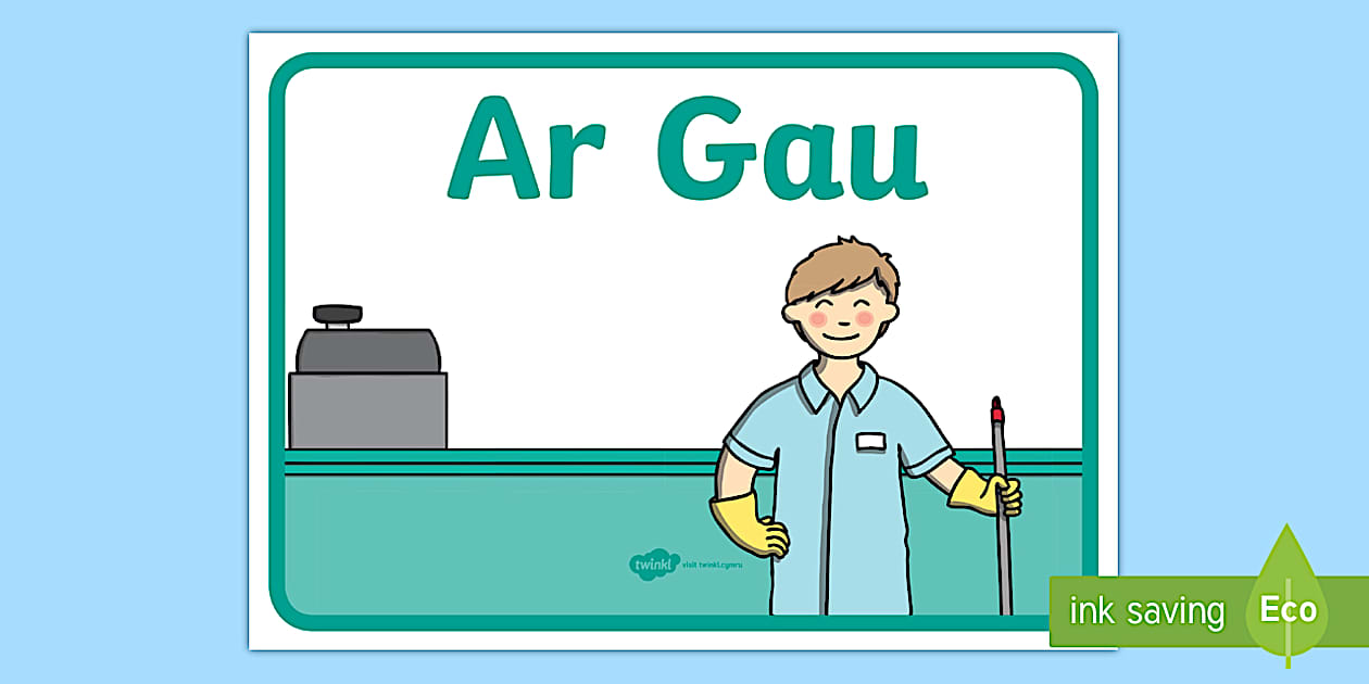 Cafe Closed Sign (Welsh Translation) (teacher made) - Twinkl