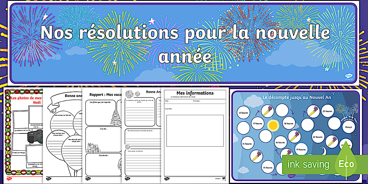Pack de ressources : Les résolutions pour la nouvelle année