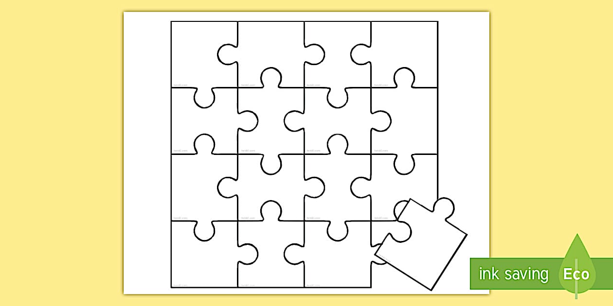 Create-Your-Own Blank Puzzle Template | Art & Craft Activity