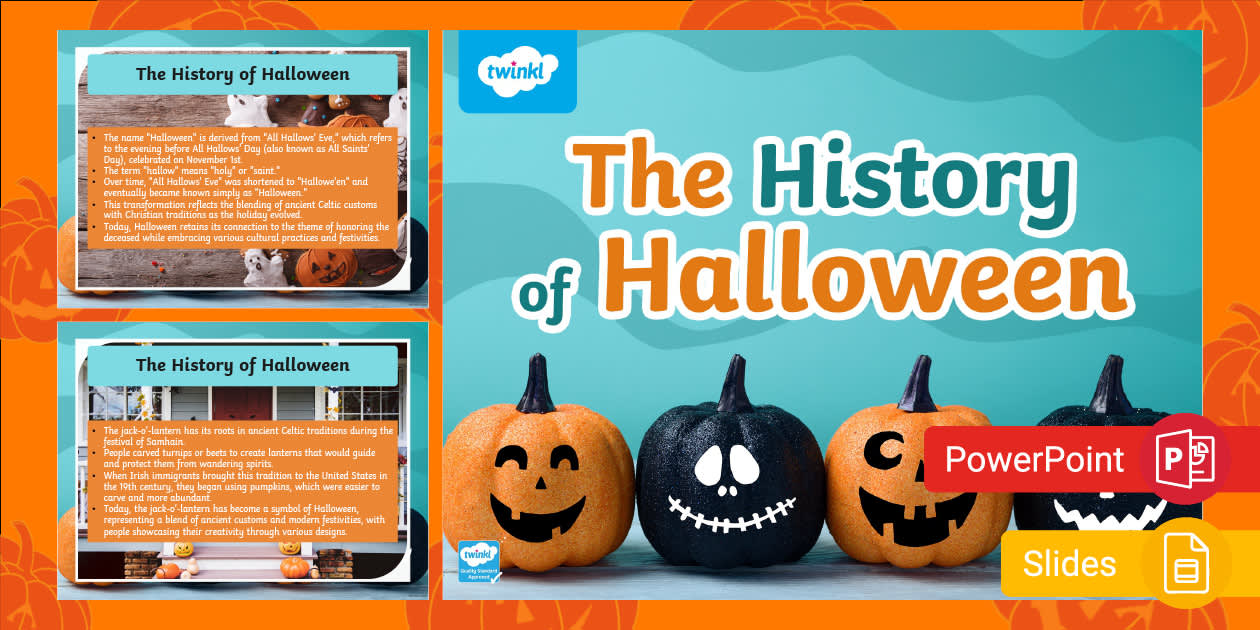 The History of Halloween PowerPoint & Google Slides 6th-8th