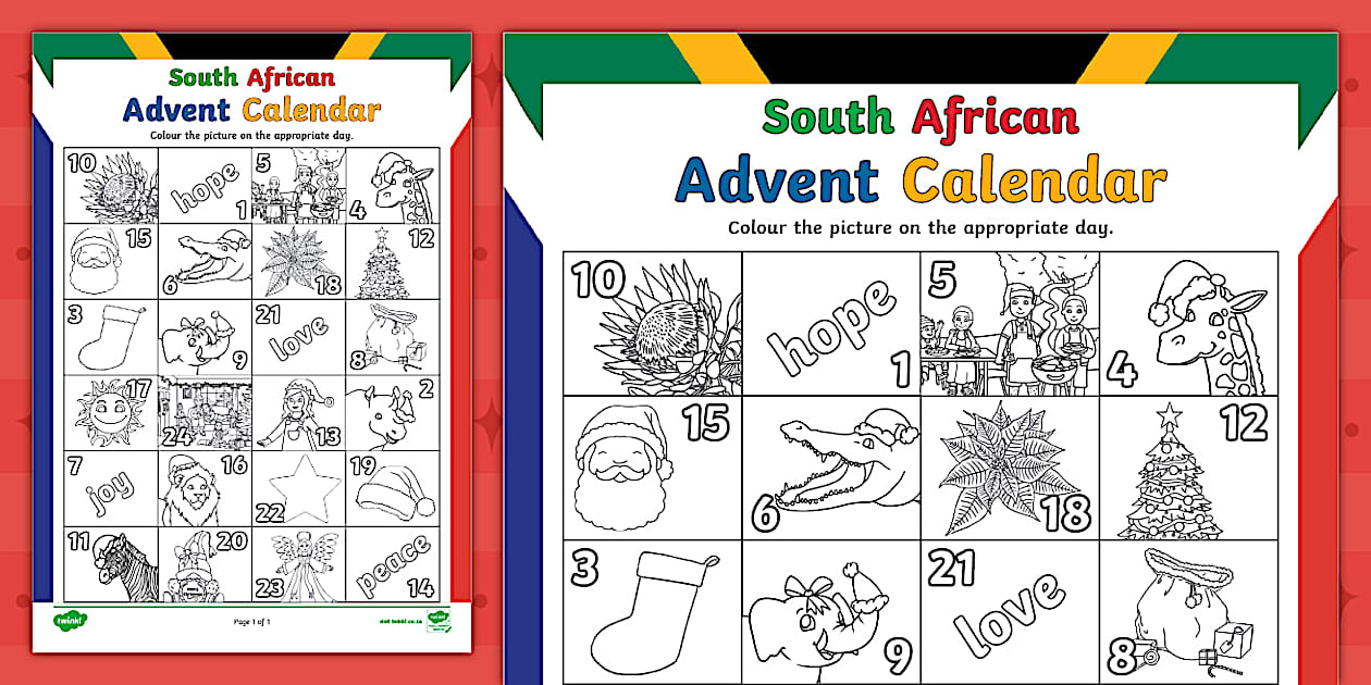 Advent Calendar South Africa - Twinkl ZA - Twinkl