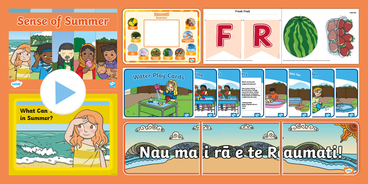 Nau Mai, Raumati - Summer Senses Activity Pack - Twinkl