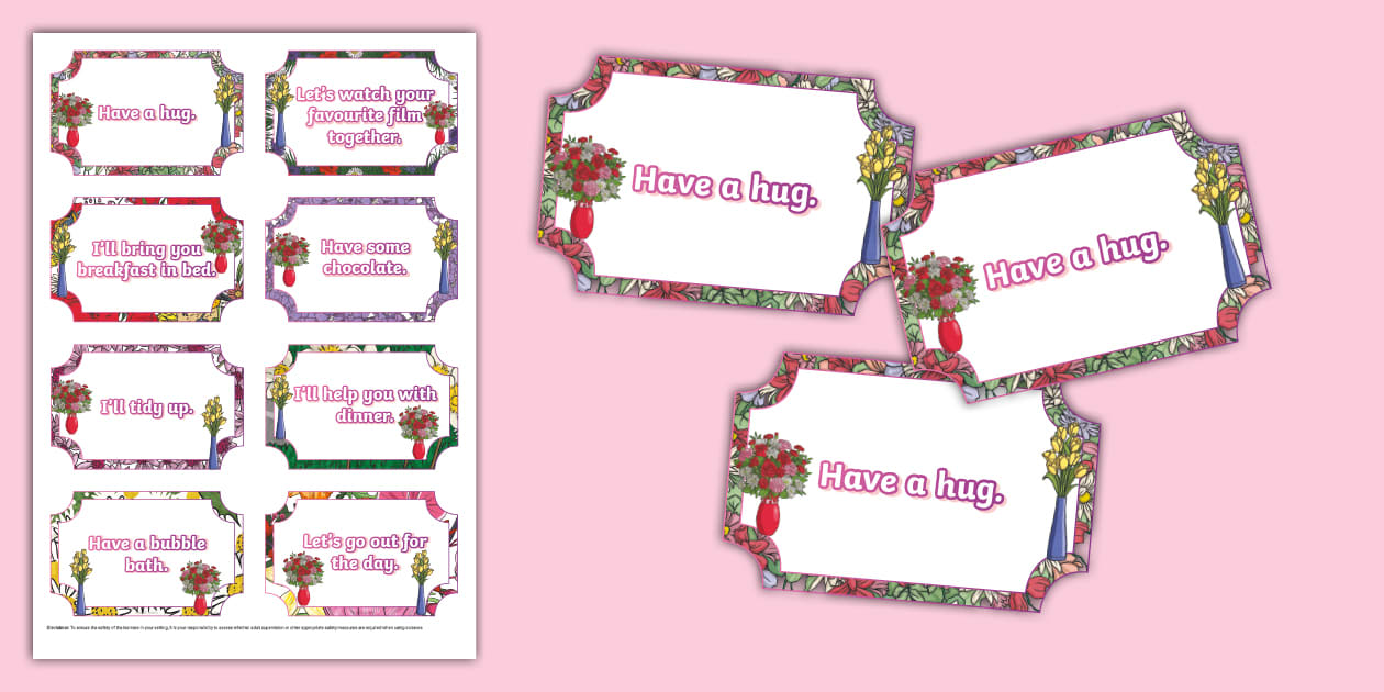Mother's Day Tokens - Twinkl Mother's Day