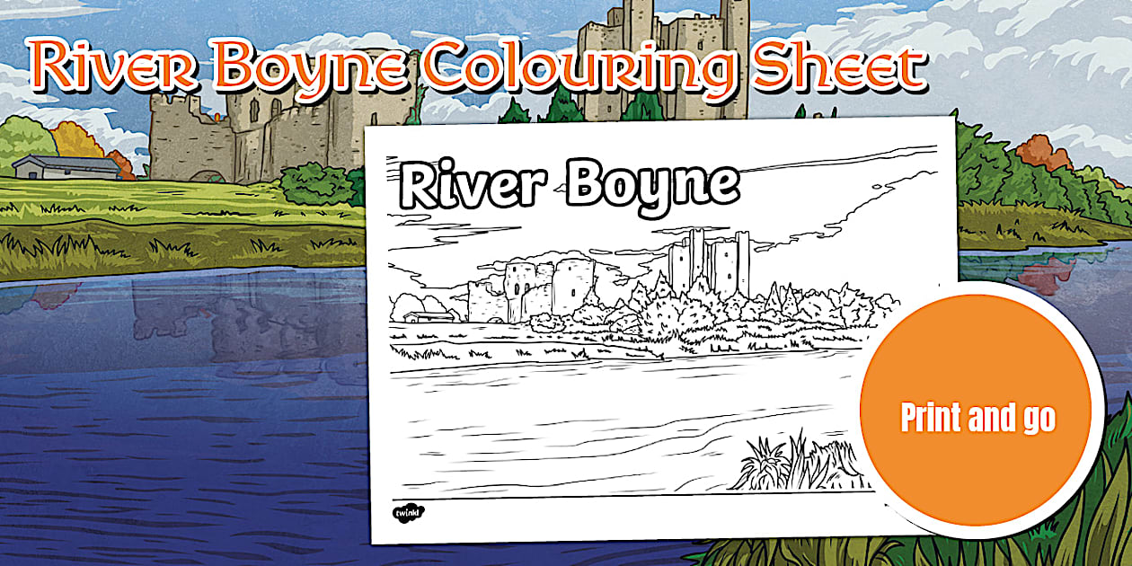 River Boyne Colouring Sheet